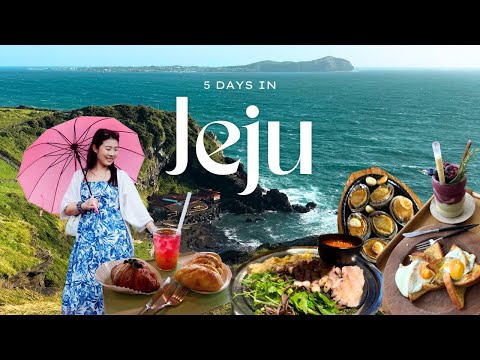 5 Days in Jeju 🇰🇷 | Scenic Coastal Road Trip 🌊 Udo Island & Jeju’s Best Cafés | Travel Guide