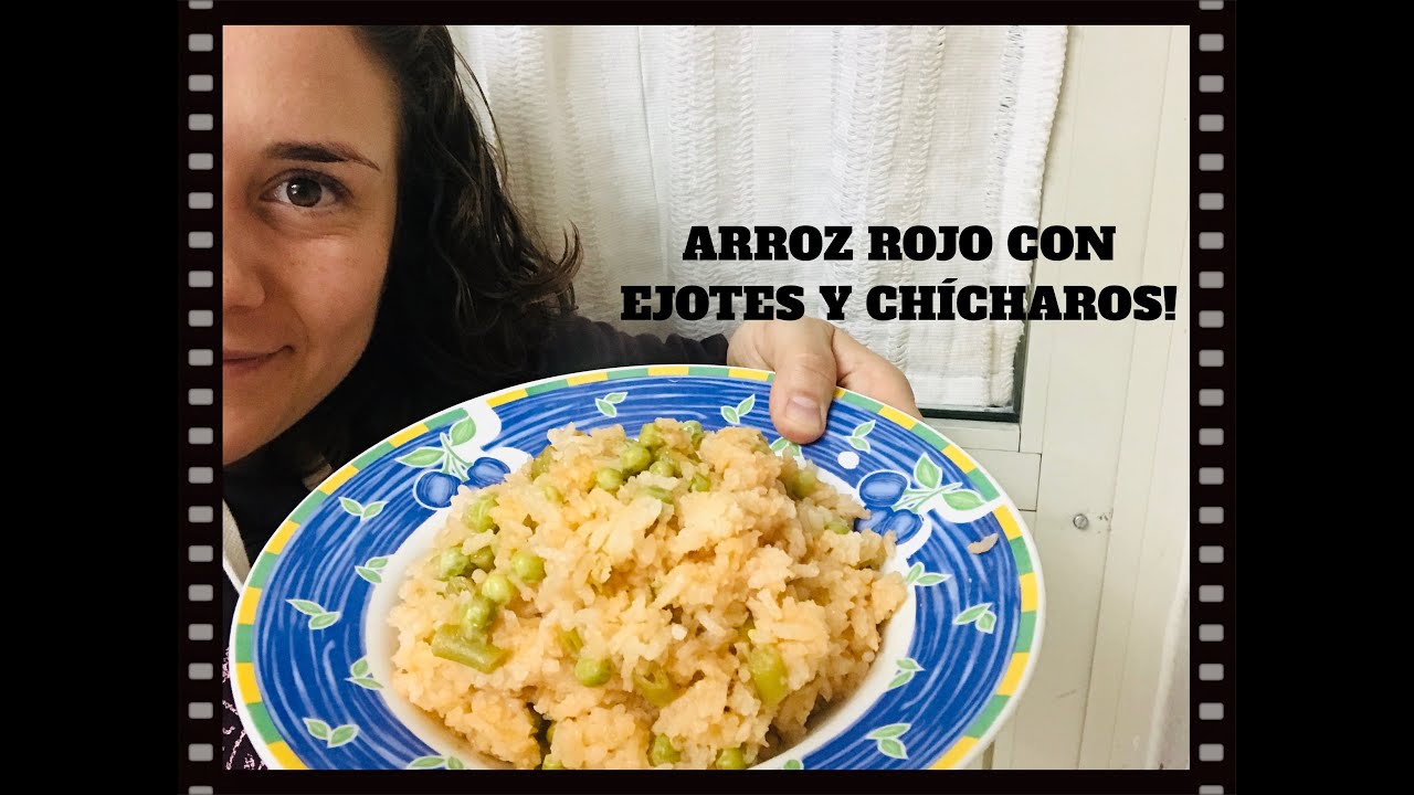 Arroz Rojo con Ejotes y Chícharos! (RECETA CASERA!) - YouTube