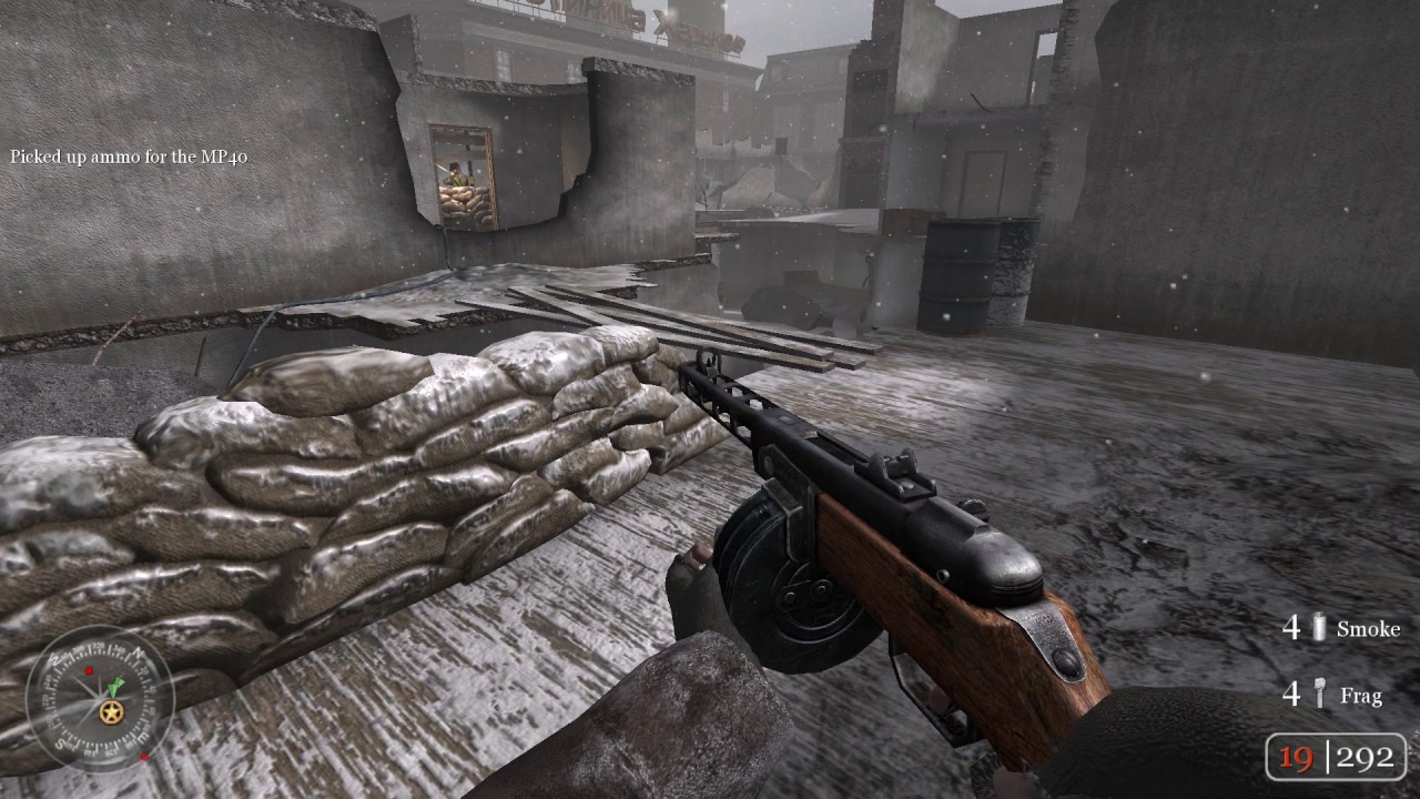 2. Not one step backwards(Repairing the wire): COD2 PC game walkthrough ...