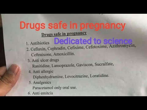 Drugs safe in pregnancy - YouTube