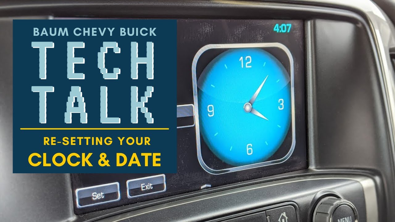 Changing Date & Time on GM Vehicle | Daylight Saving Car Clock Change ...