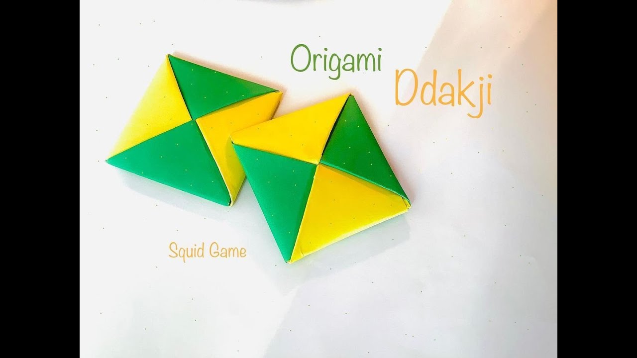 How to Fold an Origami Ddakji (딱지) - YouTube