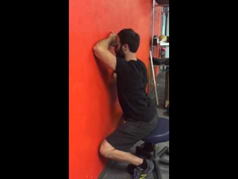 Wall Lean - Thoracic Extension Self Mobilization - YouTube