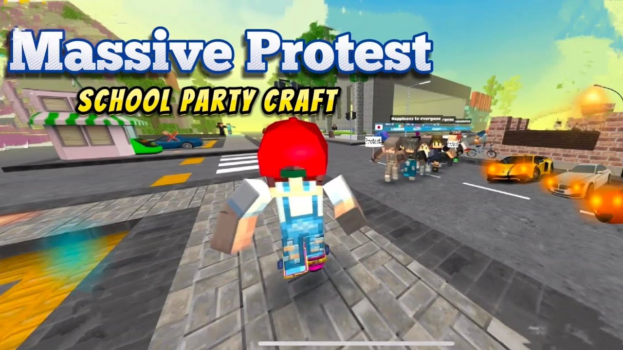 We Massive protested In School Party Craft| Party Craft Game - YouTube