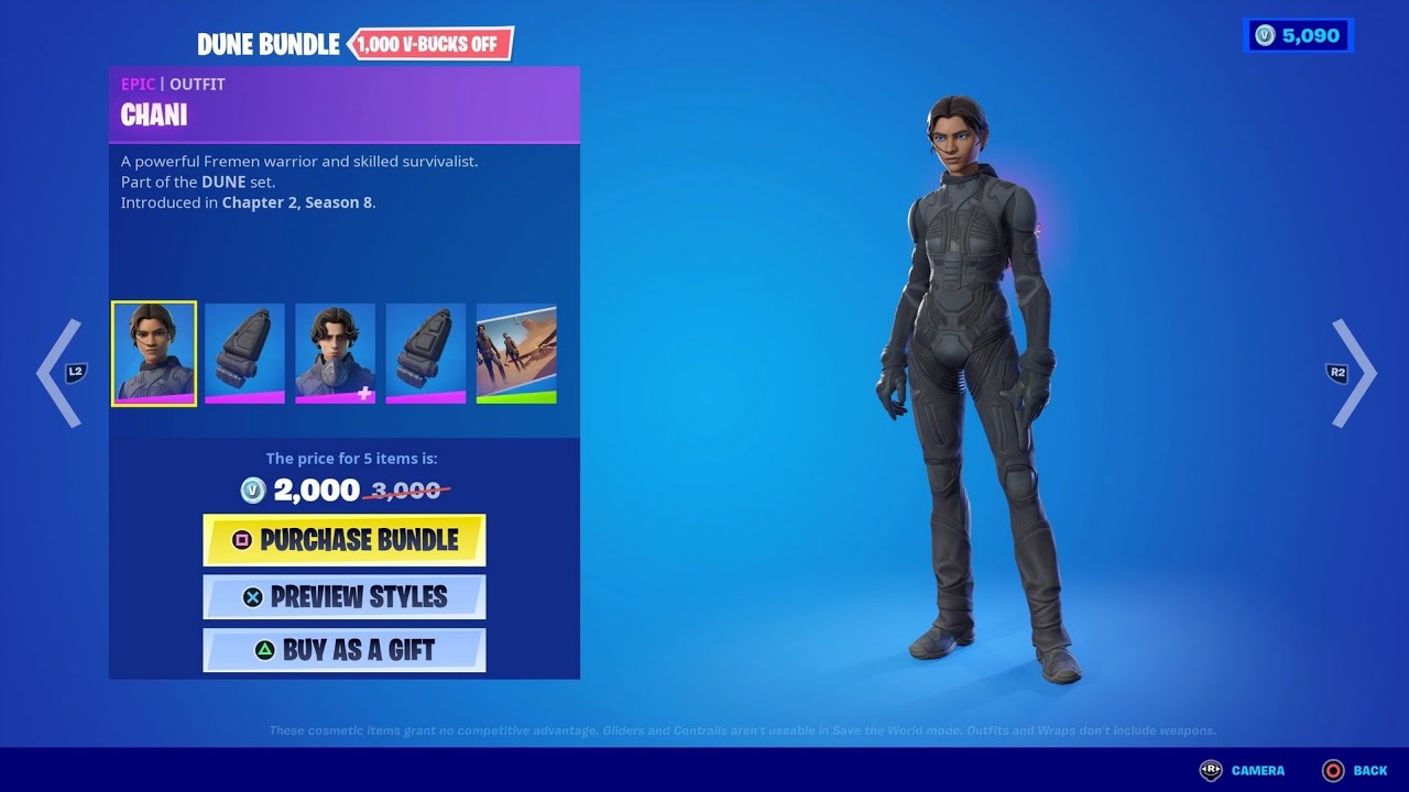 Fortnite Item Shop *NEW* DUNE BUNDLE! (October 19, 2021) - YouTube