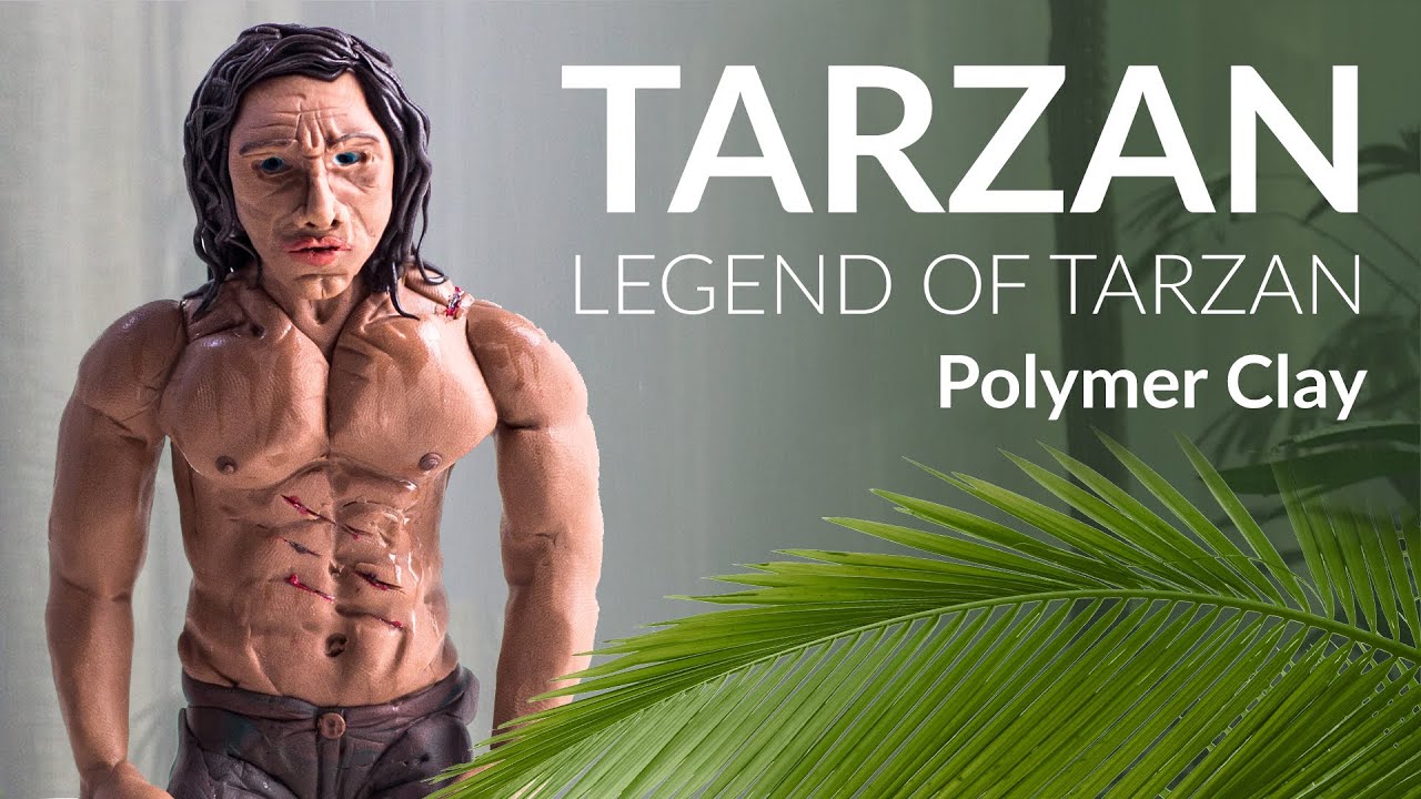 TARZAN (Legend Of Tarzan)– DIY Polymer Clay Tutorial - YouTube