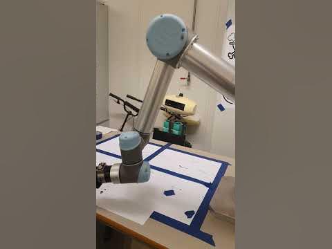Drawing with UR5 robot - YouTube