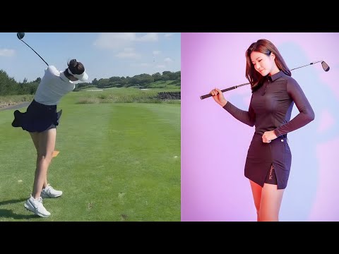 [세로골프TV] 꼭 한번 배워보고 싶은 스윙!!👍 KLPGA TOUR PRO 정수정 프로 교과서 스윙 모음 #정수정프로 - YouTube