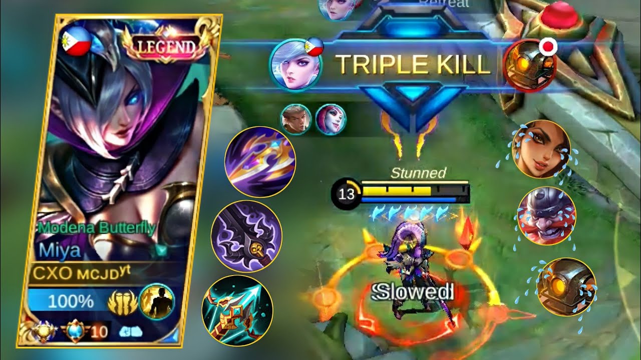 MIYA BEST BUILD & EMBLEM 2022 | MIYA MODENA BUTTERFLY (LEGEND SKIN ...