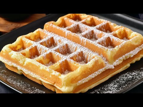 Tatlı Waffle - 10 dakikada mükemmel tarif! Bunu bana İtalya'dan bir arkadaşım öğretti!