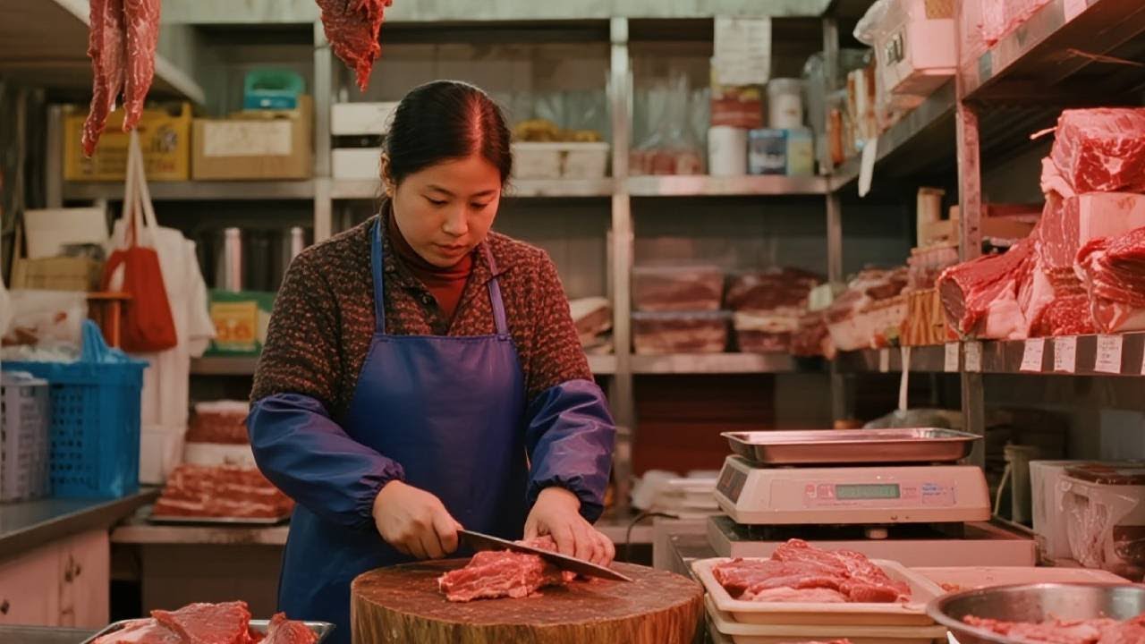 How to teach female apprentice to pull meat - YouTube