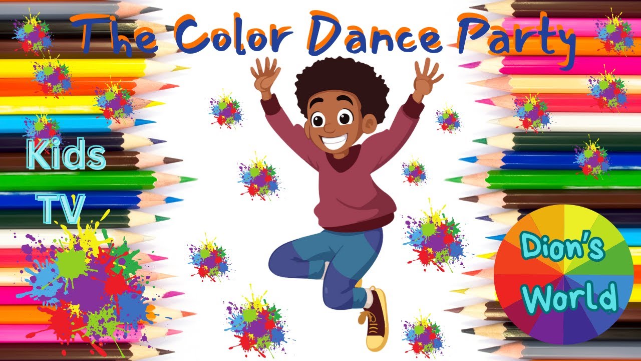 "Color Dance Party: Fun & Energetic #kidslearning #kidssong #colors ...