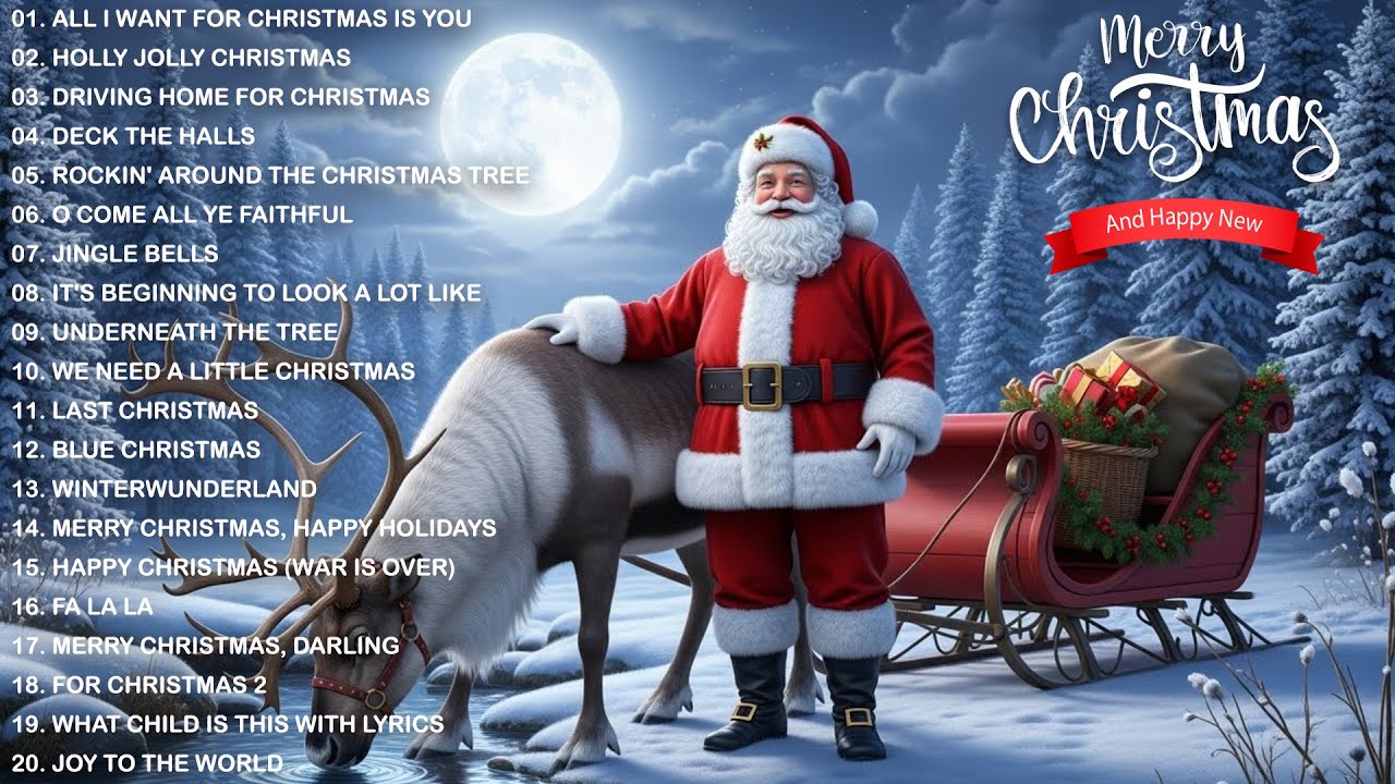 Top 50 Christmas Songs of All Time 🎅🏻 Classic Christmas Music Playlist ...