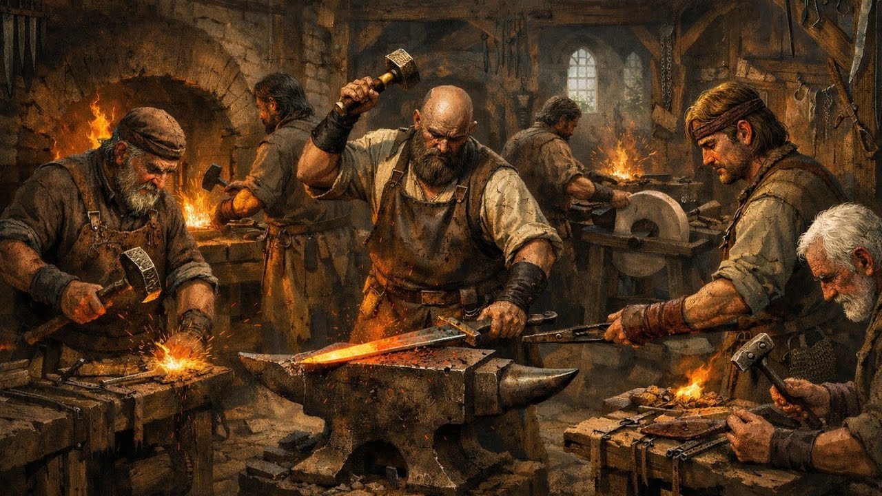 Life of a Medieval Blacksmith - Inside the Forge of the Middle Ages ...