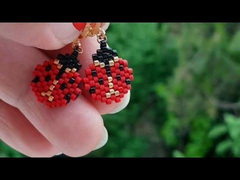 Como hacer aretes en MIYUKI