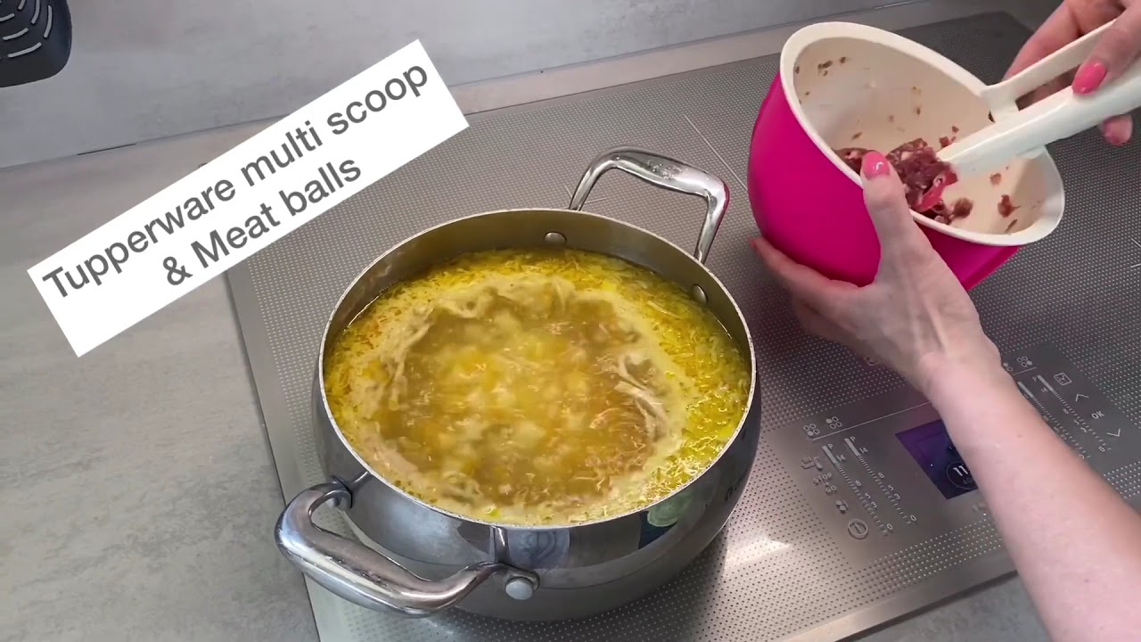 Tupperware multi scoop & meatballs. - YouTube