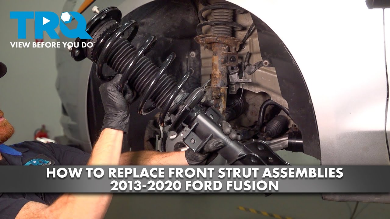 How to Replace Front Strut Assemblies 2013-2020 Ford Fusion - YouTube