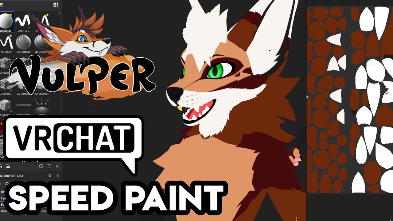 VRChat Avatar Speed Paint - Vulper Model (3 hour commission) - YouTube