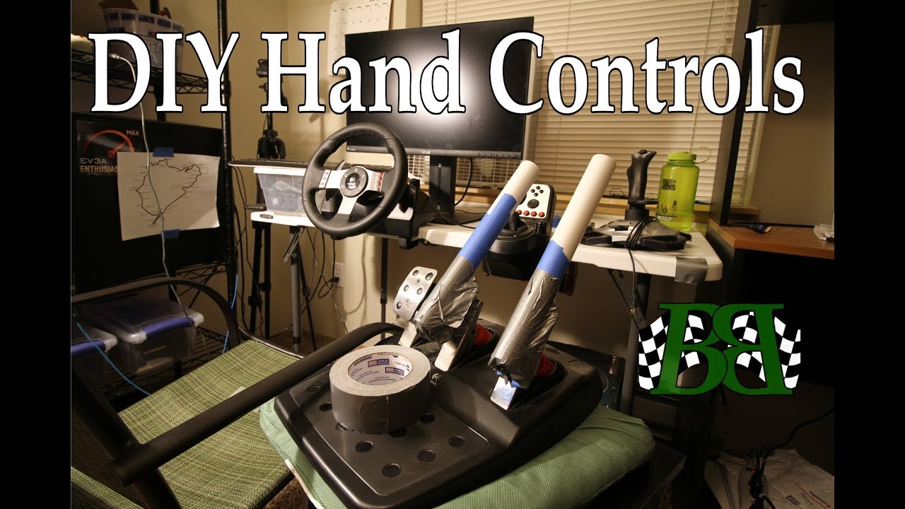 Sim Racing DIY Gas Brake Mod Hand Controls For Disabled Gamers ...