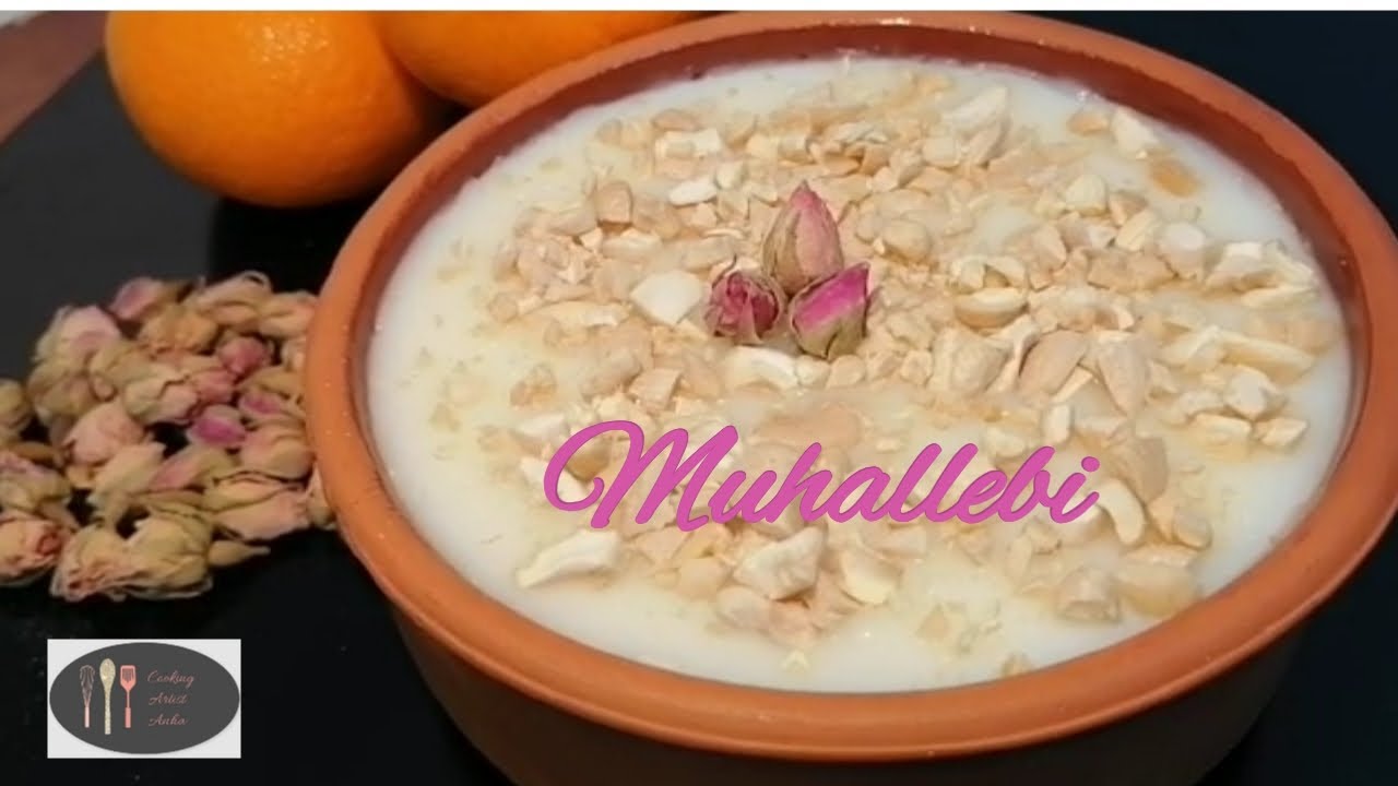 Muhallebi Arabic Milk Pudding| Easy pudding | 3 ingredient milk pudding ...