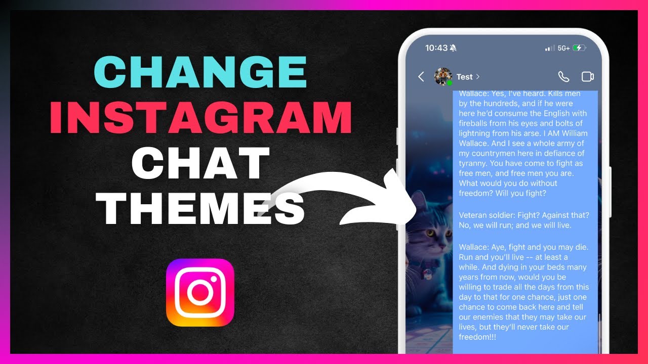 How to Set Custom Backgrounds in Instagram Group Chats - YouTube