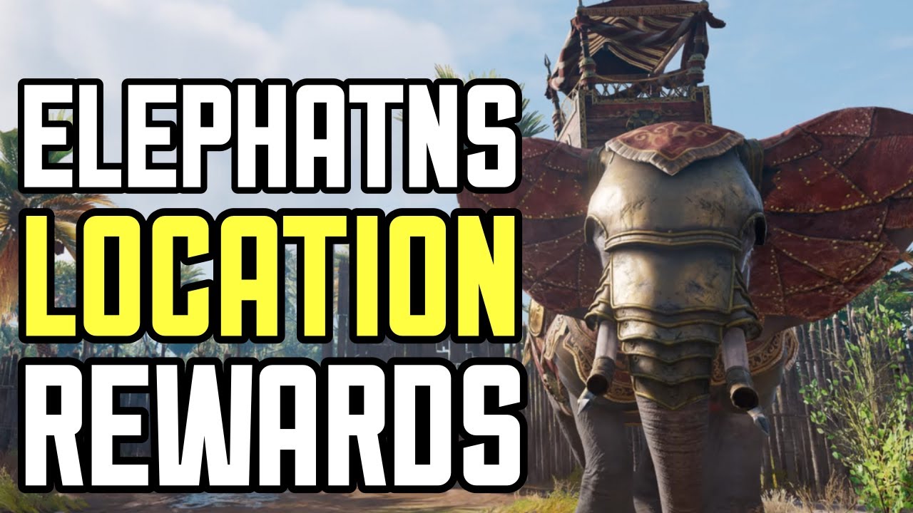 AC Origins All war Elephants locations and rewards - YouTube