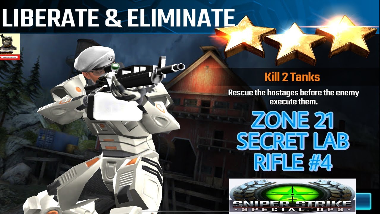 Campaign Zone 21 Secret Lab Liberate & Elimanate Rifle mission #4 ...
