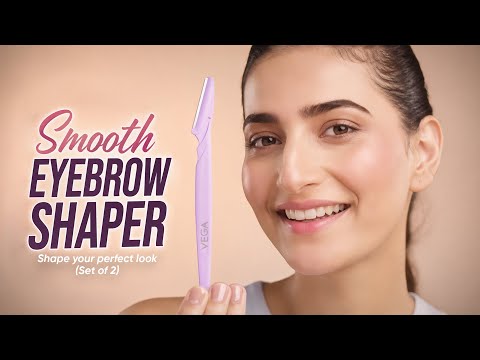 VEGA Smooth Eyebrow Shaper Set of 2 Tools:Shape Your Perfect Look