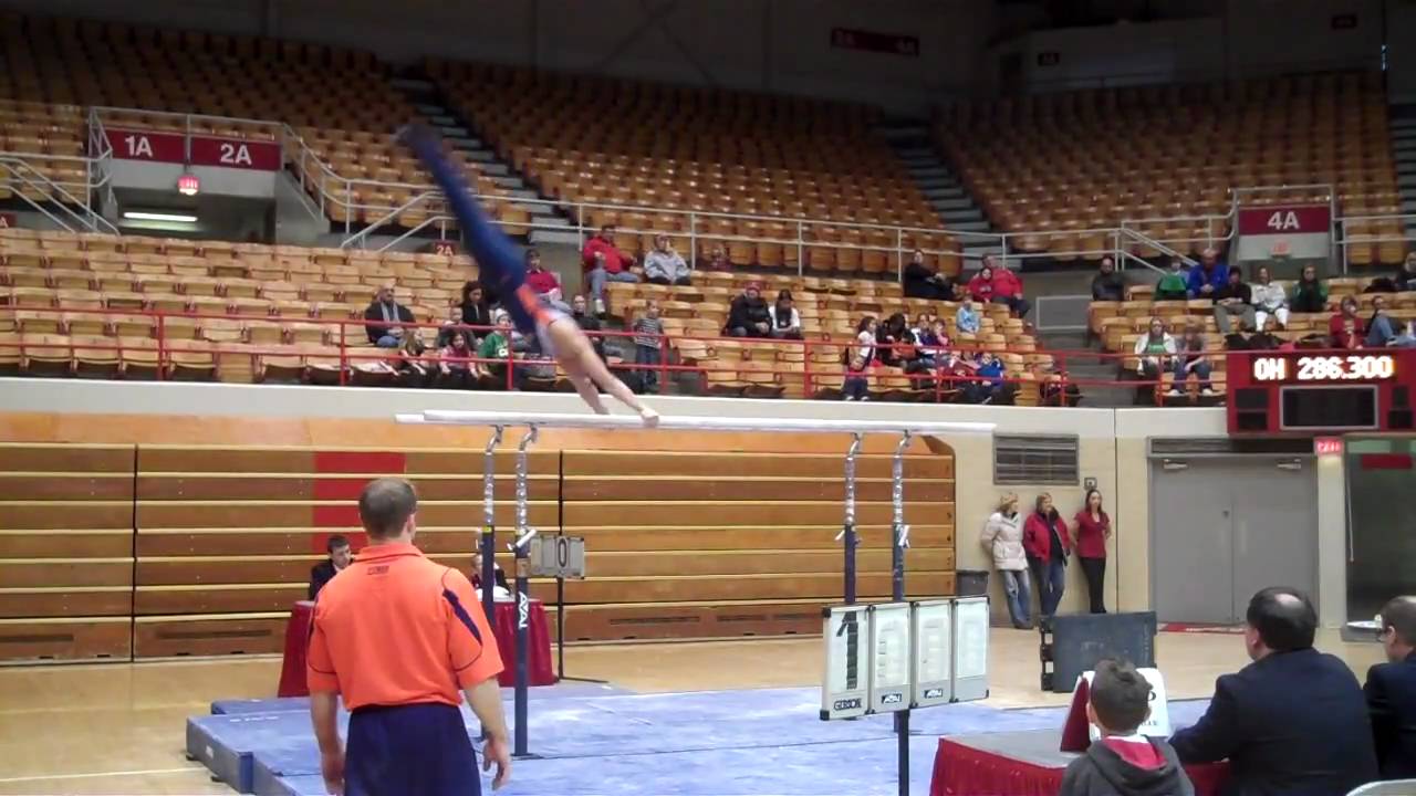 Tyler Mizoguchi Parallel Bars vs Ohio State - YouTube