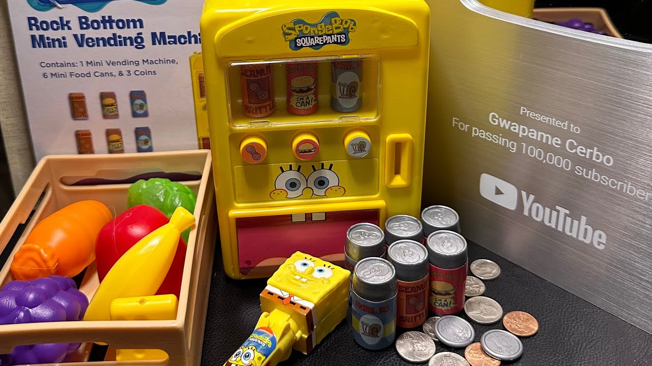 🛑LIVE🛑LET'S PLAY SPONGEBOB|ROCK BOTTOM MINI VENDING MACHINE🧽🥰🎰 ASMR ...