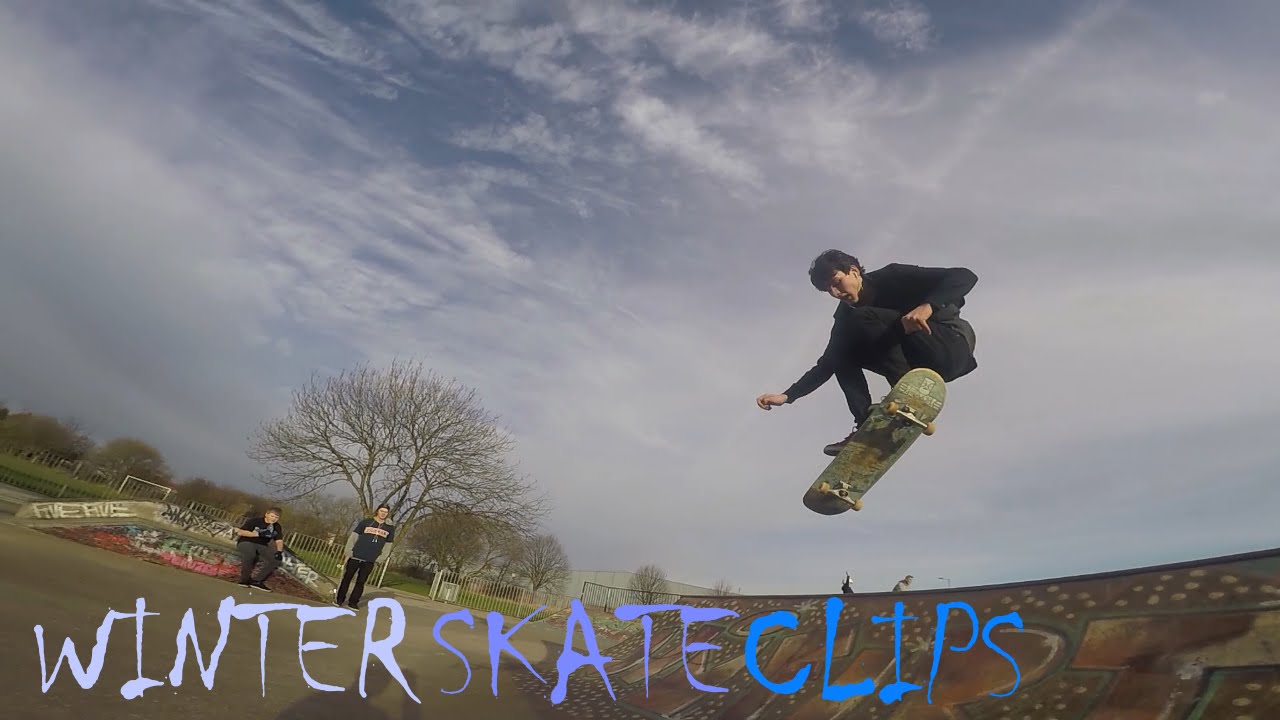 Winter Skateboarding Clips - YouTube