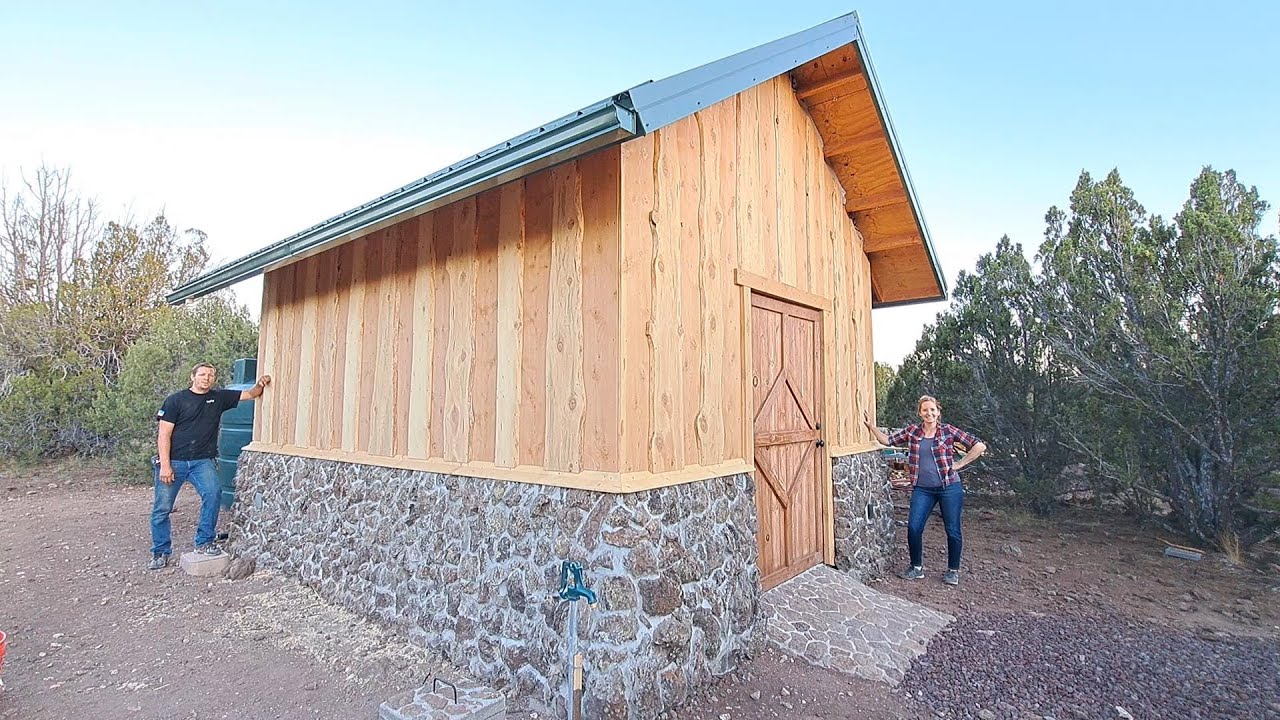 Milled Live EDGE Siding! This SHED Turns HEADS! - YouTube