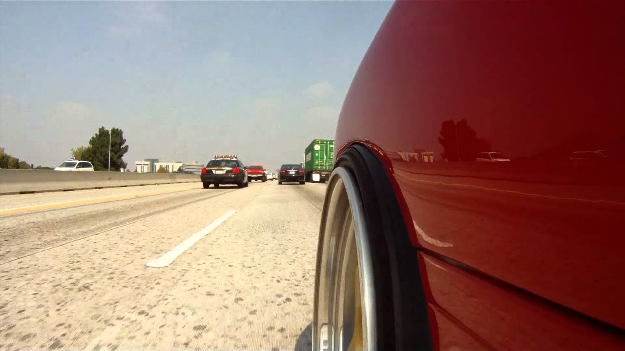 MR2 Turbo Widebody , CHP passing by, then cut solid yellow line to ...