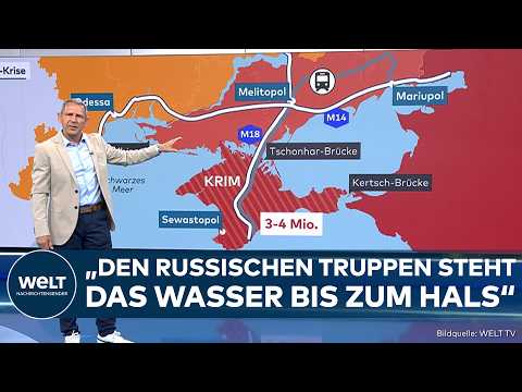 UKRAINE-KRIEG: Putin steht das Wasser bis zum Hals! Ukrainer hungern Kreml-Truppen auf der Krim aus