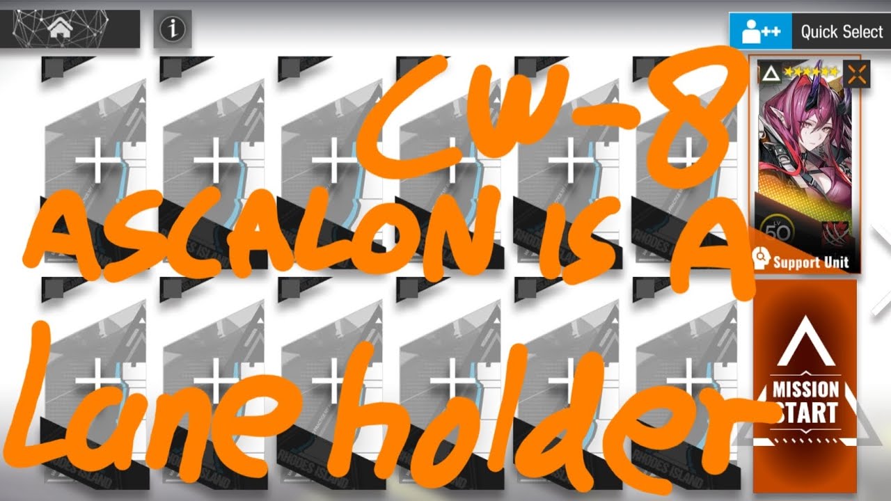 Arknights CW-8 Ascalon doing Ascalon things - YouTube