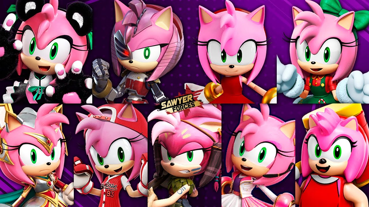 AMY VERSE - ALL AMY CHARACTERS Gameplay - Sonic Forces Speed Battle ...