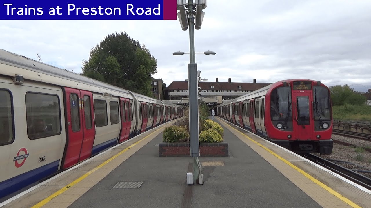 London Underground: Metropolitan line trains at Preston Road - YouTube