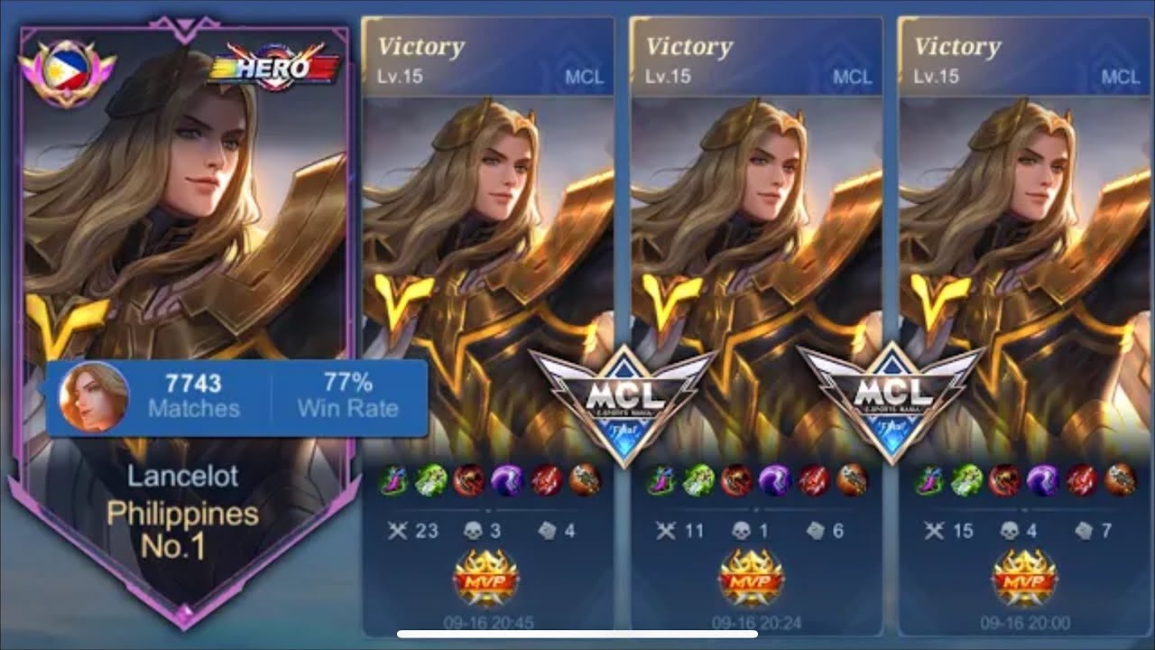 Lanselot BEST BUILD AND EMBLEM SOLO RANK GAMEPLAY!!! - YouTube