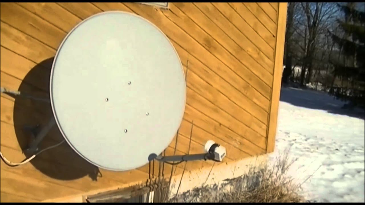 Demonstration of a Motorized FTA Dish mount - YouTube