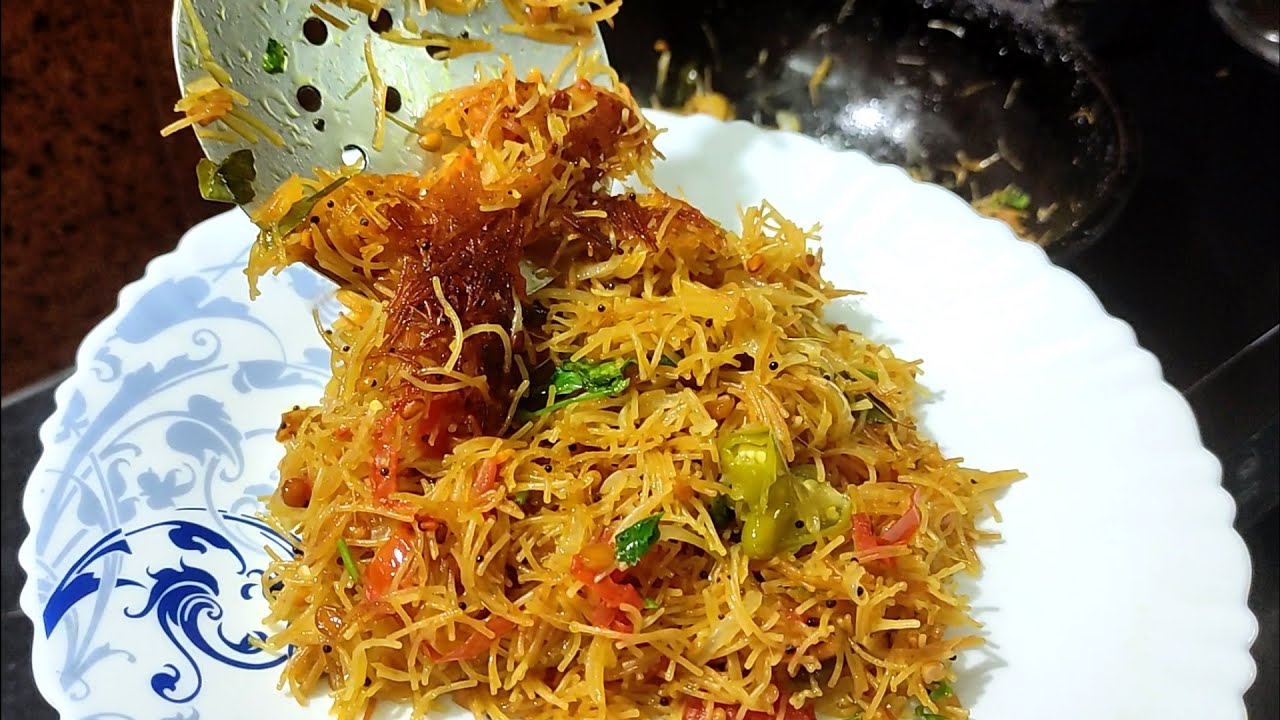சேமியா உப்புமா | Tomato Semiya upma recipe in tamil | Semiya upma ...