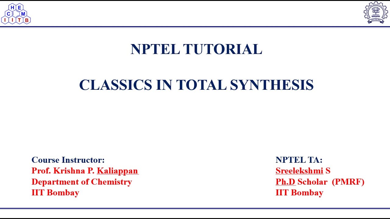 NPTEL TUTORIAL WEEK 8 - YouTube