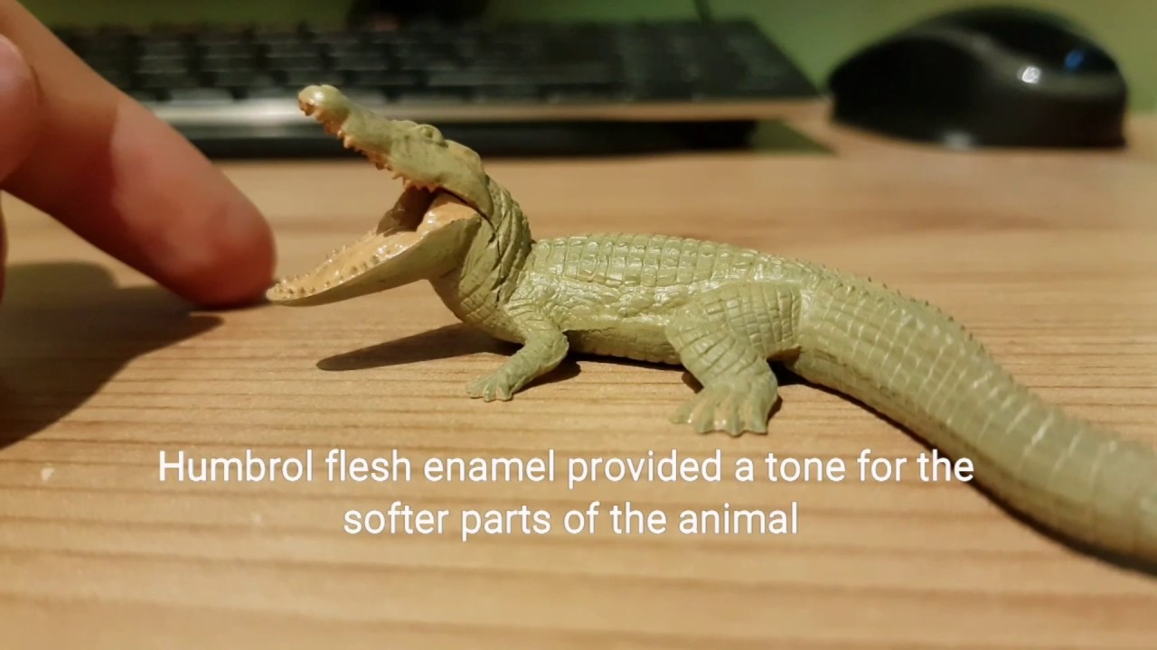 Tamiya 1/35 'Mesozoic Creatures' Crocodylian Scale Model Build - YouTube