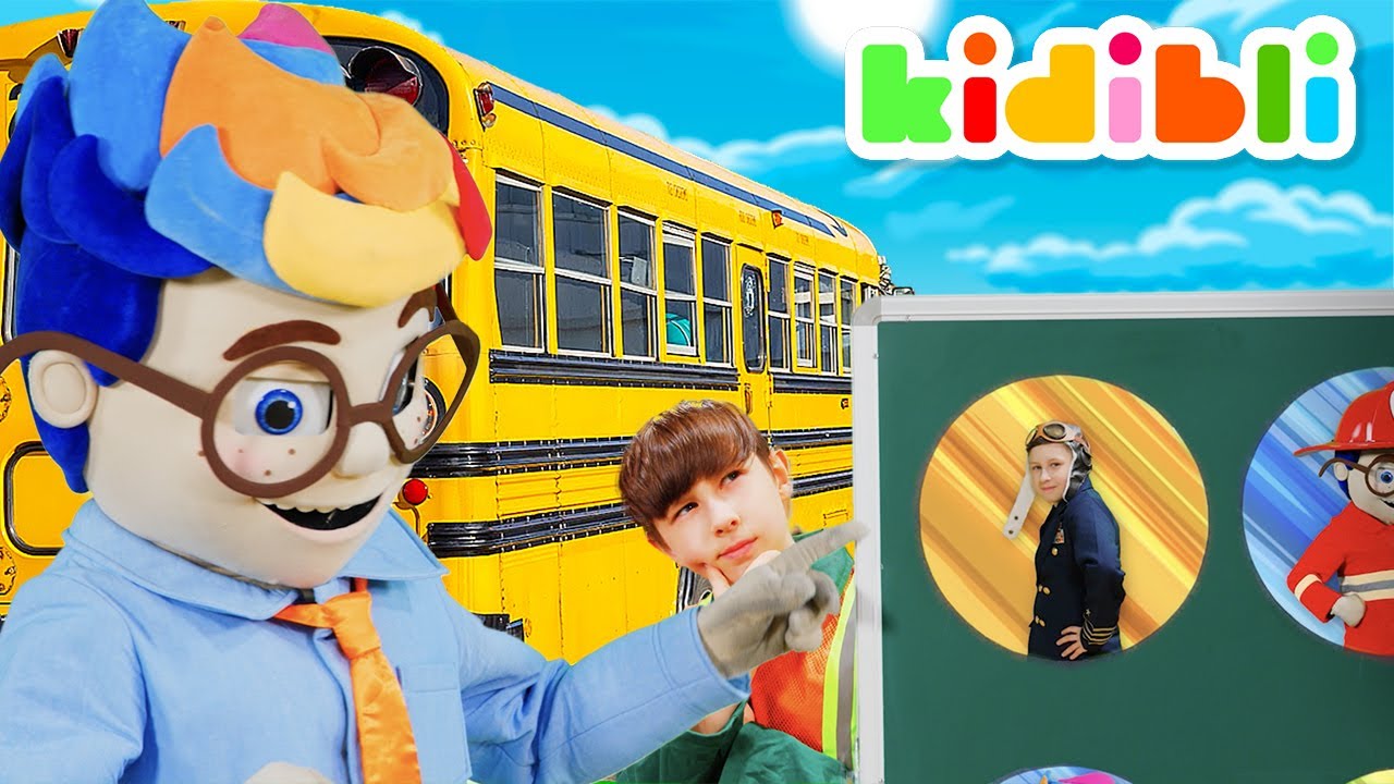 Let's go for a fun learning day with the Kidibli's school bus ...