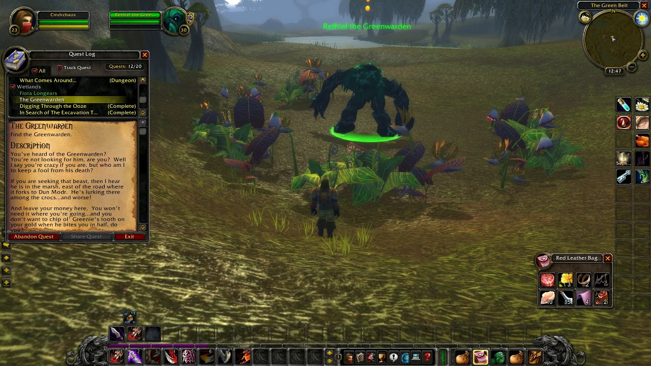 WOW Classic Quest The Green Warden - YouTube