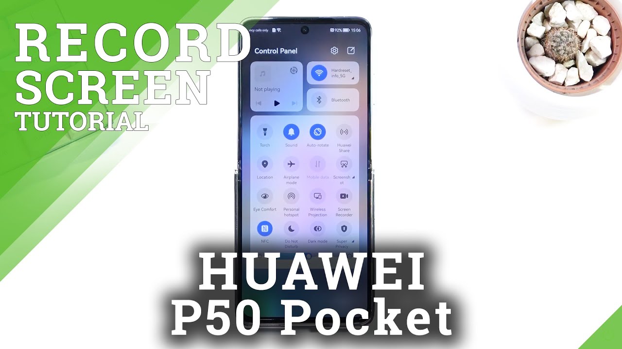 How to Record Screen in HUAWEI P50 Pocket – Screen Recorder - YouTube