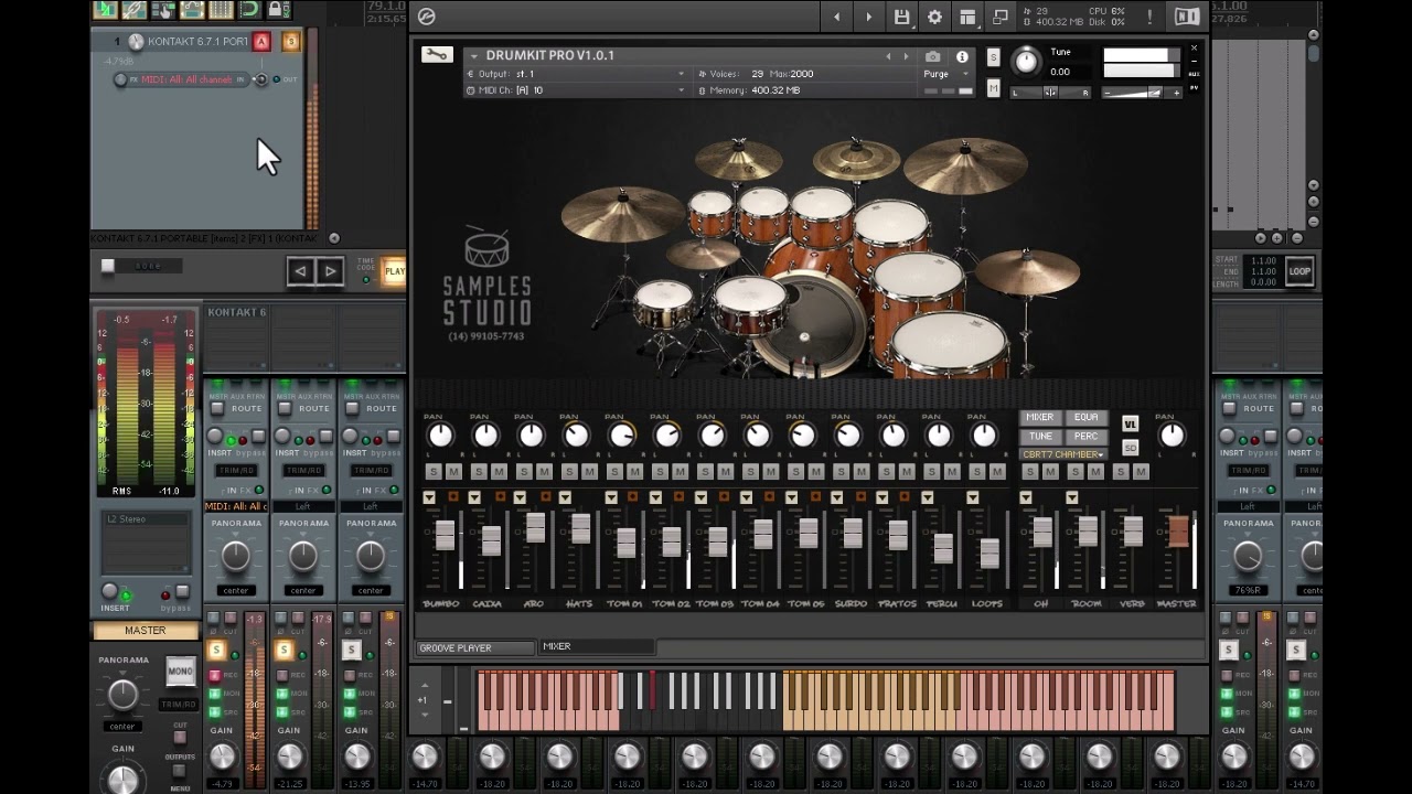 TIRA GOSTO DO QUE VEM POR AÍ... PARTE 03 - DRUMKIT PRO PARA KONTAKT - YouTube