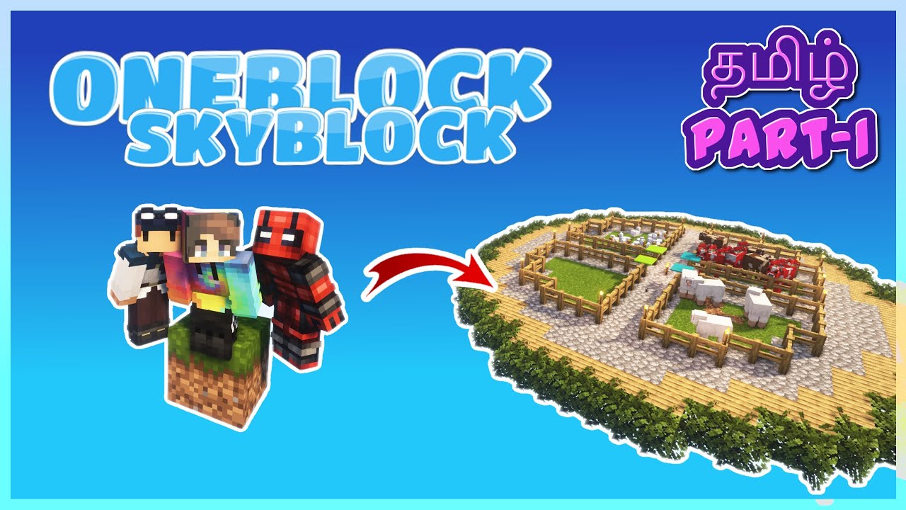 SURVIVING in a Single Block in Minecraft Part-1 [Tamil] #tamil # ...