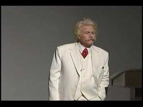 Mike Randall As Mark Twain Part Two - YouTube
