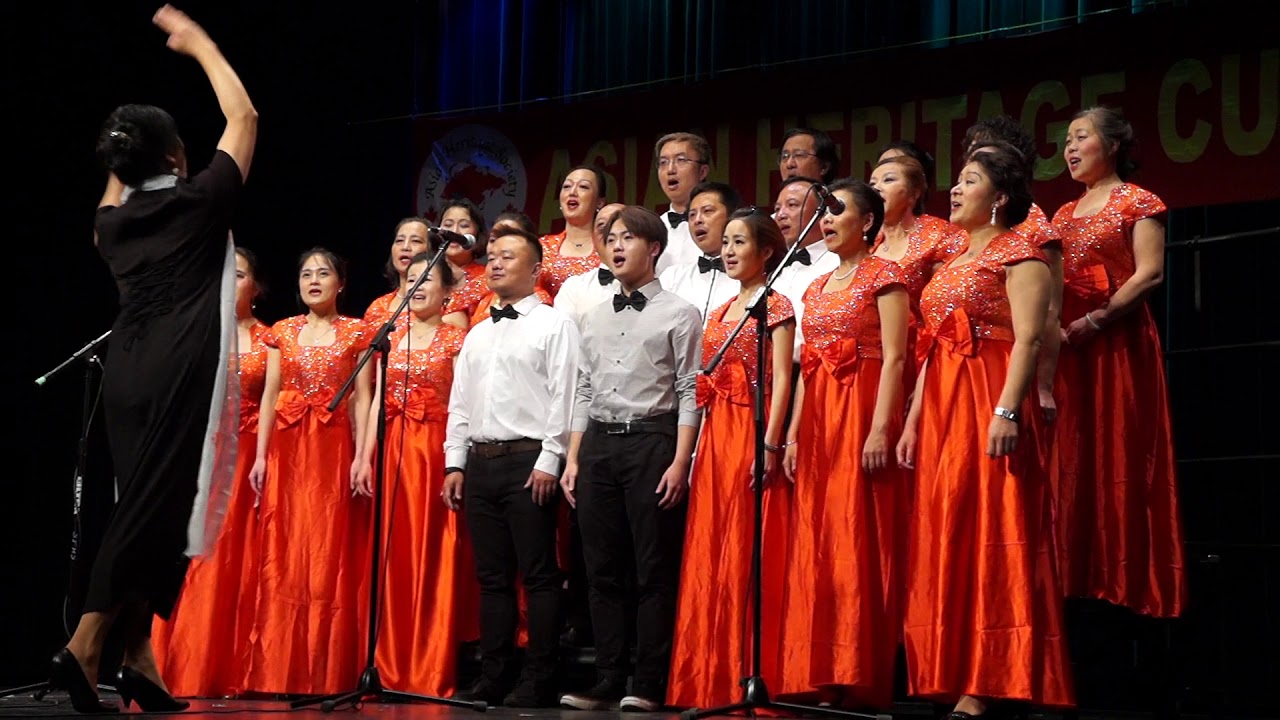 Chinese choir singing Farewell Chorus at 10th Annual Asian Heritage ...