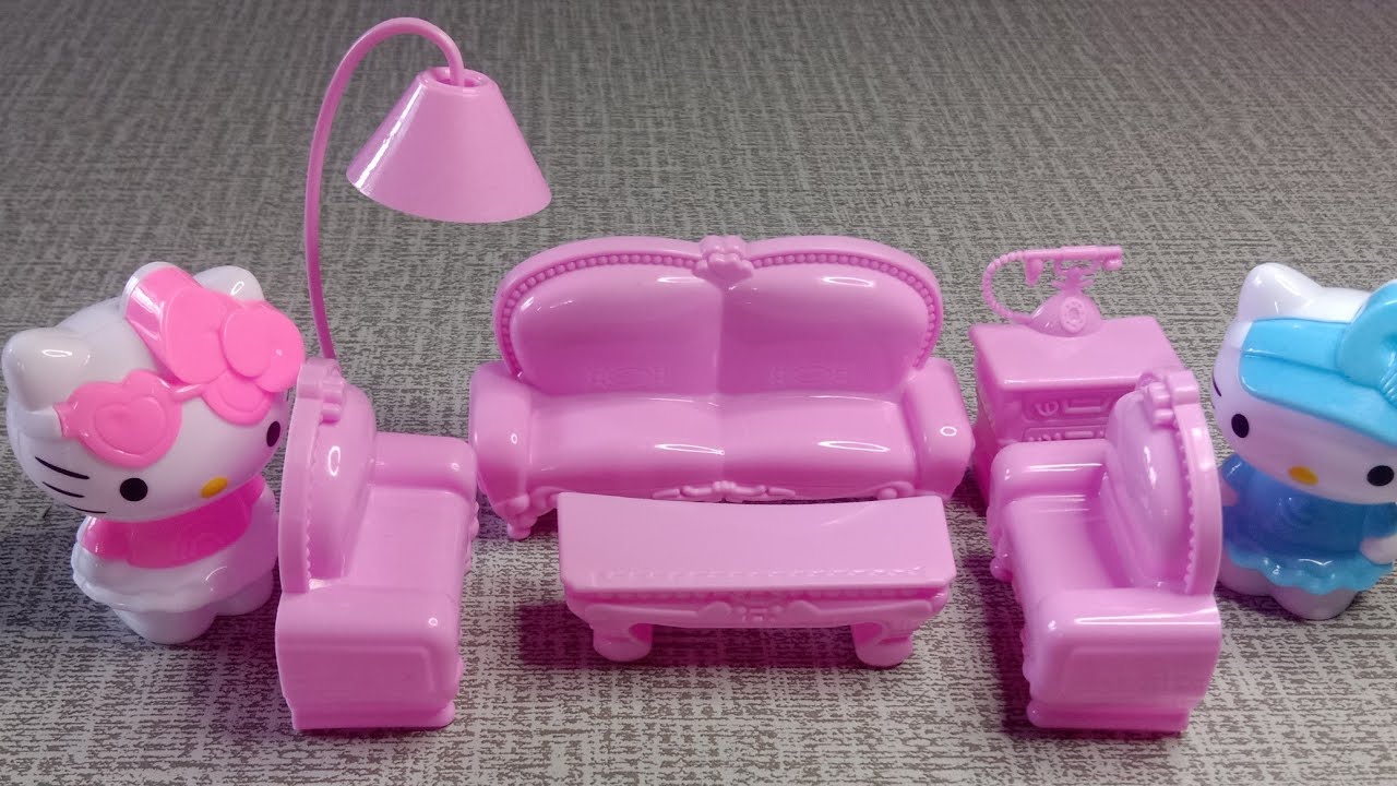 9 Minutes Satisfying with Unboxing Pink Hello Kitty Sala Set ASMR || NO ...